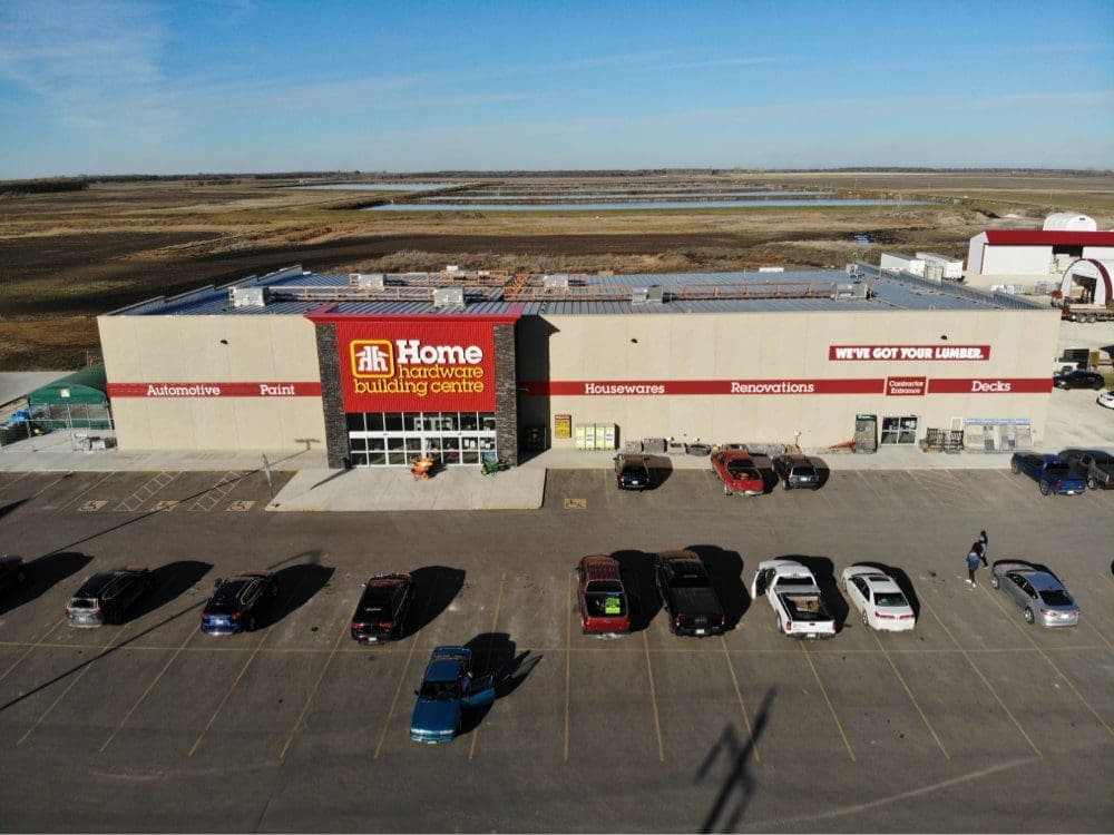 Commercial Shop 130x200 Home Hardware (VIDEO) - Northern Steel Buildings