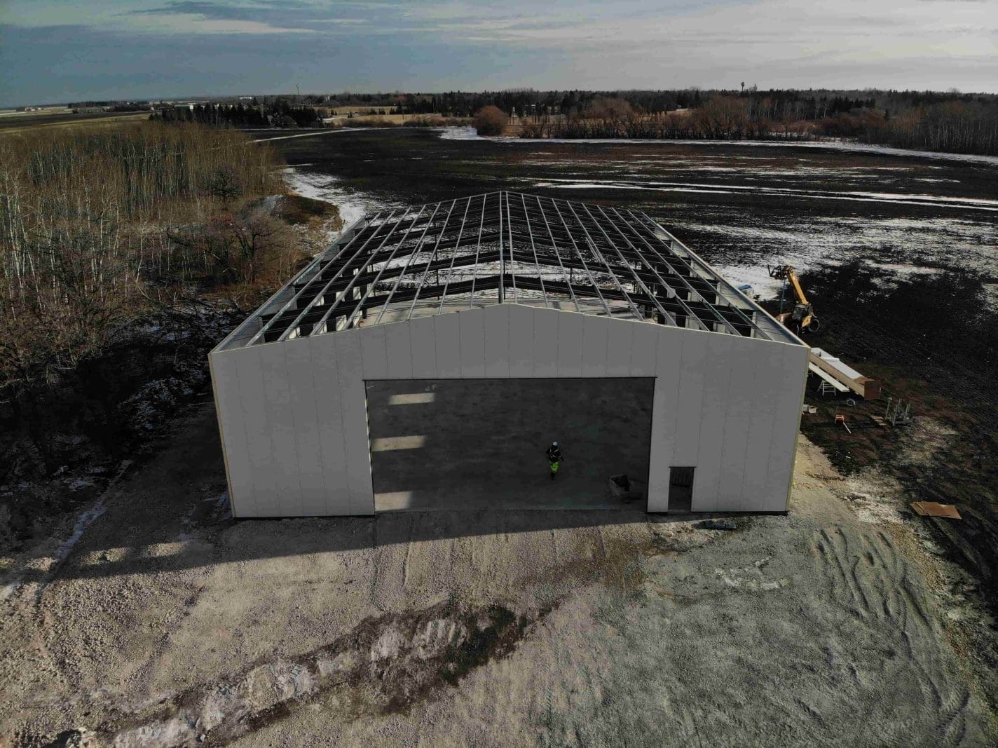 Farm Shop With IMPs 80x120 Glenn Mroz (VIDEO) - Northern Steel Buildings